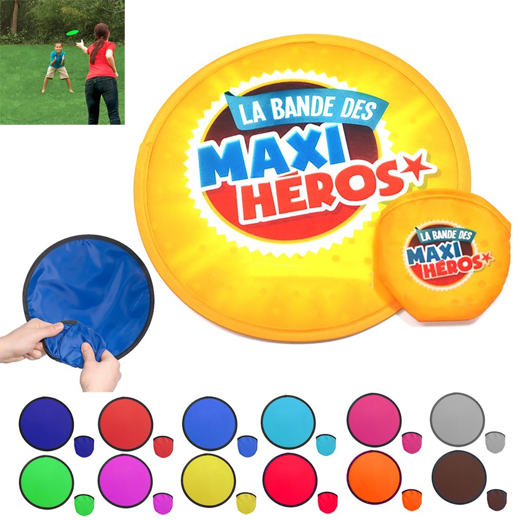 Folding Flyer Disc Hand Fan With Pouch. FD1218 | NBN Sports